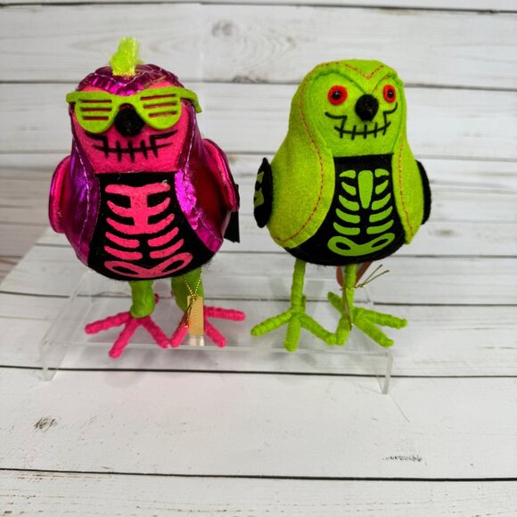 Hyde & EEK! | Holiday | Hyde Eek Skeleton Birds Halloween Decor Set Of ...